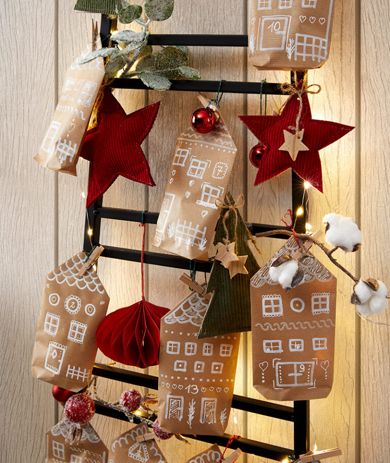 Verwunderlich Adventskalender Aus Papier Basteln Fotos