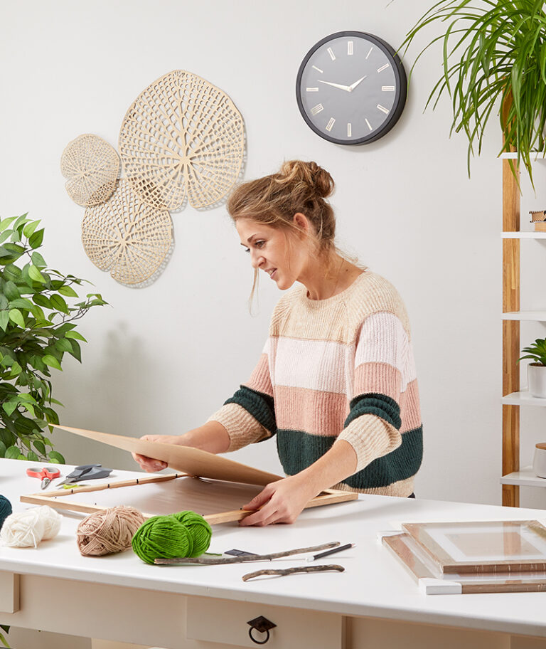 Weihnachtliches Bild mit Tanne DIY - mömax blog