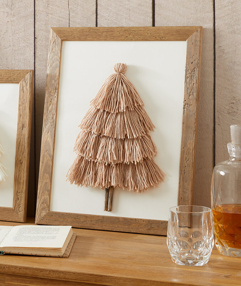 Weihnachtliches Bild mit Tanne DIY - mömax blog