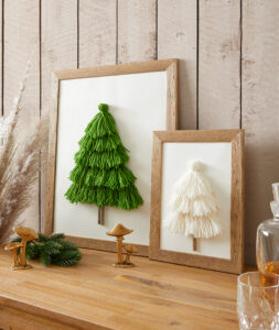 Weihnachtliches Bild mit Tanne DIY - mömax blog