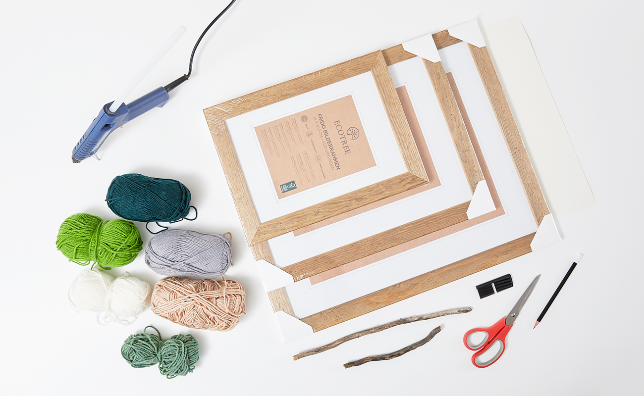 Weihnachtliches Bild mit Tanne DIY - mömax blog